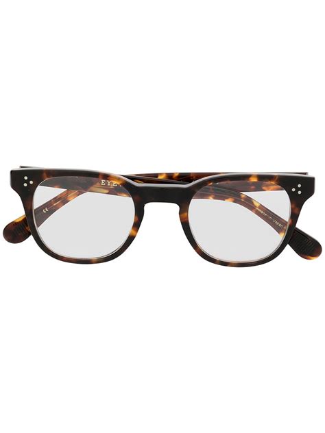 Eyevan7285 Tortoiseshell Rectangular Frame Glasses Farfetch