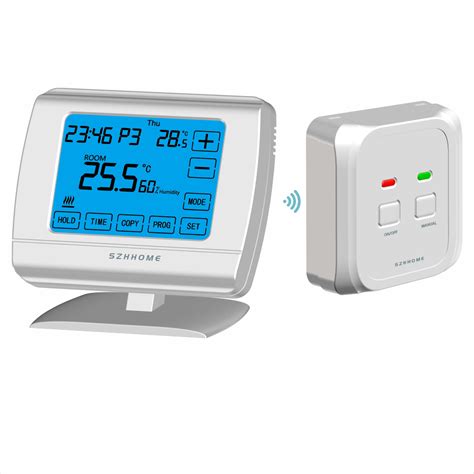Digital 7 Day Programmable 868mhz Wireless Rf Room Thermostat For Water Heater Water Heating