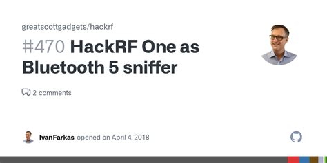 Hackrf One As Bluetooth 5 Sniffer · Issue 470 · Greatscottgadgets
