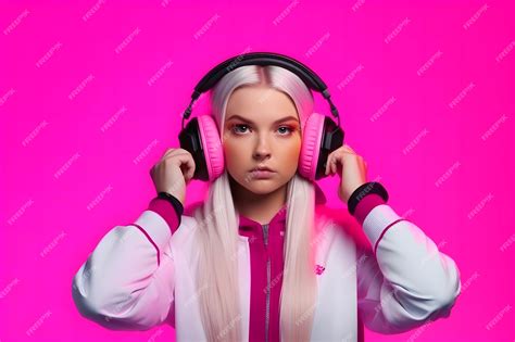 Premium Photo Anime Gamer Girl Streaming Neural Network Ai Generated
