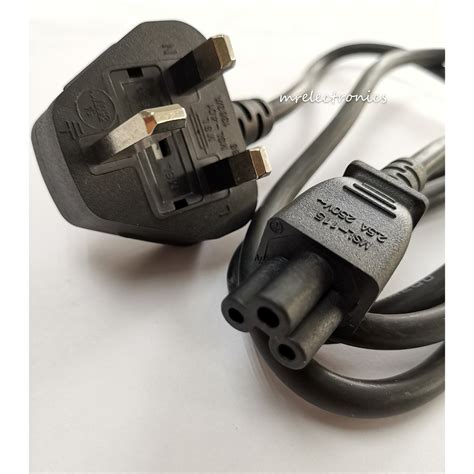 3pin Uk To Iec C5 Mains Lead Power Cable With Fuse18m Shopee Malaysia