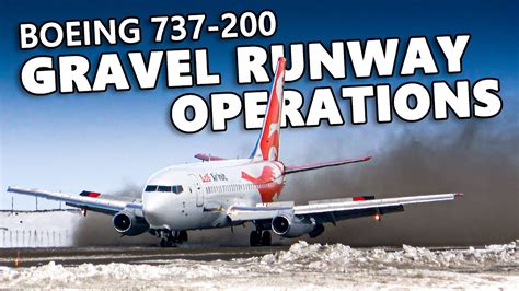 Air Inuit 737 200 GRAVEL RUNWAY OPERATIONS In Northern Quebec 4K