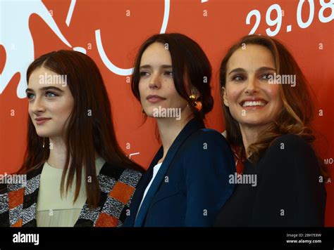 Venice Italy September 04 Raffey Cassidy Stacey Martin And Natalie