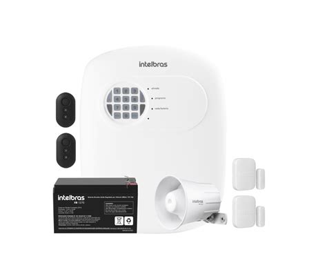 Kit Completo De Alarme Anm 24 Net Com 02 Sensores Magnéticos Intelbras
