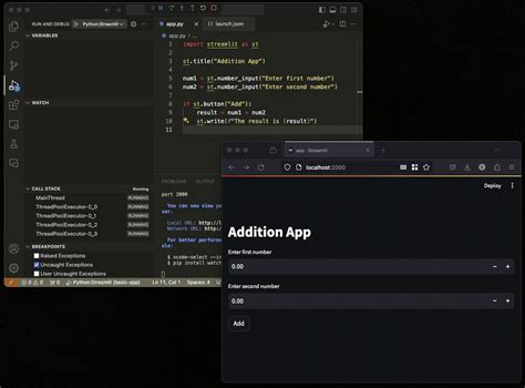 Debugging Streamlit Apps In Vscode