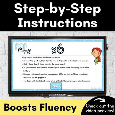 Mash 3rd 4th Class X 6 Times Tables Game Multiplication Maths Facts Fluency Pop