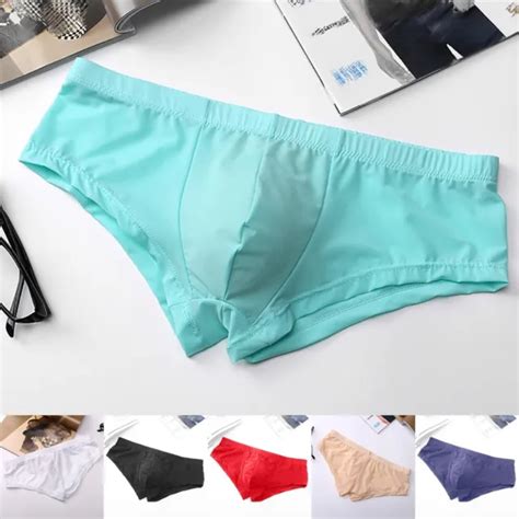SOUS V TEMENTS DE BOXER Pour Hommes L Gants Taille Basse Glace Soie
