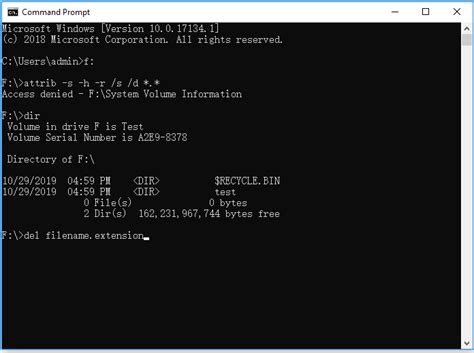 How To Delete Shortcut Virus Using DOS