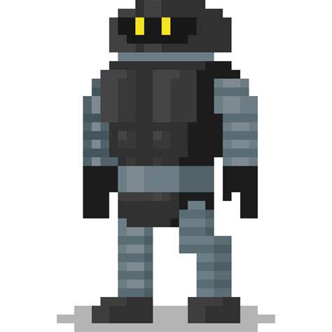 Pixel Art Robot Cartoon Character 4 27191075 Png