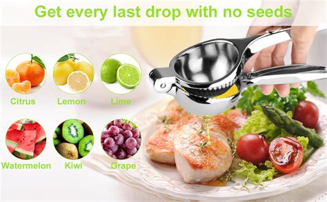 Amazon.com: Lemon Squeezer, Nicehelper Handheld Manual Lime Heavy Duty Large Juicer, Stainless ...