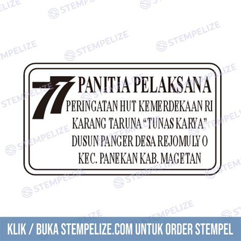 Contoh Stempel Panitia Pelaksana