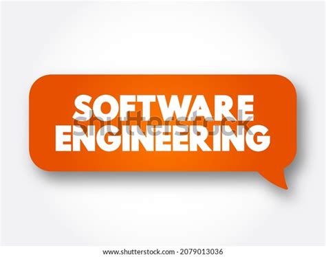 Software Engineering Text Message Bubble Concept Stock Illustration 2079013036 Shutterstock