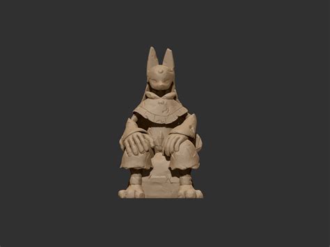 Free 3mf File Anubis Statue Palworld 🆒・3d Printing Design To Download