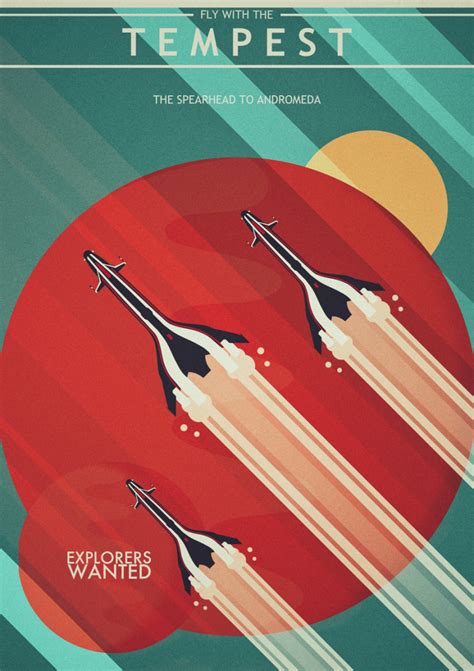 Mass Effect Fly With The Tempest Poster By Lazare Gvimradze