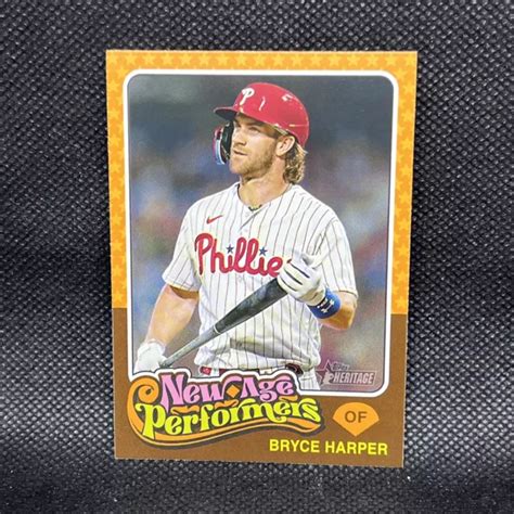 Bryce Harper 2024 Topps Heritage New Age Performers Nap 14 Philadelphia