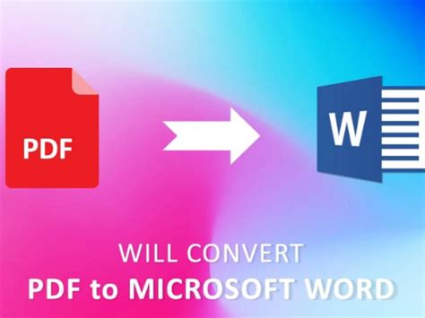 PDF Converted In Word Excel Upwork