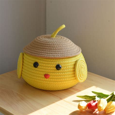 Snack Storage Box Cotton Thread Woven Storage Basket Storage Baskets