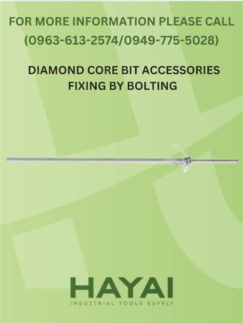 Diamond Core Bit Accessories Commercial And Industrial Construction