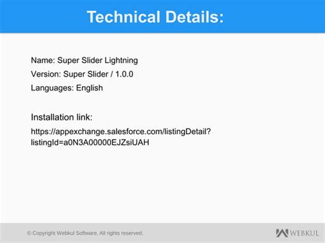Salesforce Super Slider Lightning Component Ppt Ppt