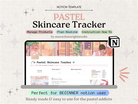 Notion Template Skincare Tracker Notion Planner Beauty Tracker