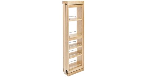 Rev A Shelf 432 WFBBSC42 6C Wood Classics 6 W Pull Out Upper Cabinet Wall Filler Organizer For