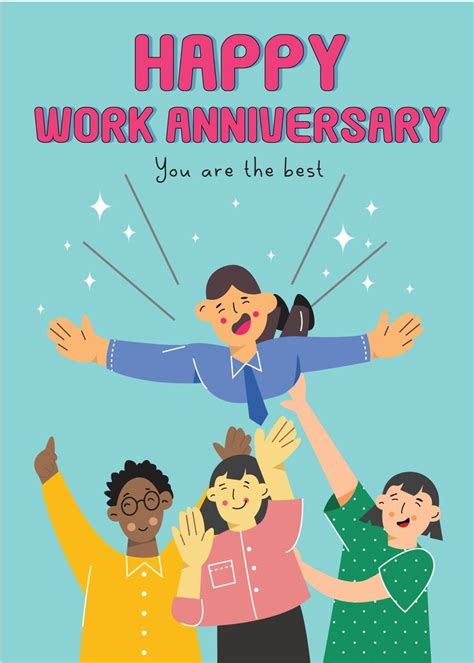 Work Anniversary Cards Greetpool Work Anniversary Work Anniversary