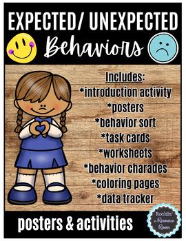 Expected Vs Unexpected Behavior Posters And Activities Tpt
