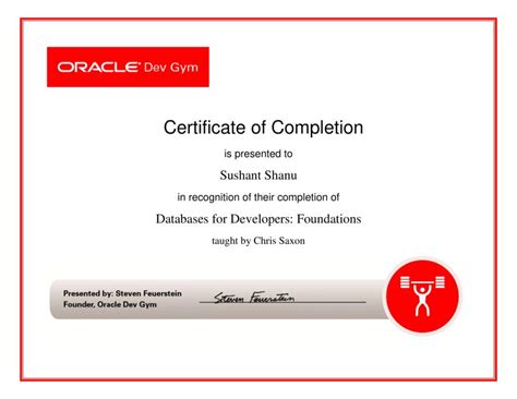 Sushant Thakur On Linkedin Oraclecertification Oracledeveloper Oracledatabase