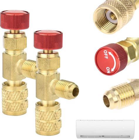 SCHYIDA 2 PCS Soupape de Sécurité Liquide Adaptateur R410A R22