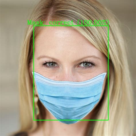 some examples of system classifying mask image on both testing set and