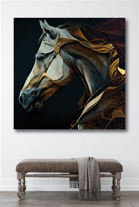 لوحة جدارية فنية بتصميم خيل C536 مؤسسة ابداع المتطورة للدعاية والاعلان