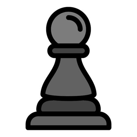 Premium Vector Pawn Piece Icon Outline Pawn Piece Vector Icon For Web