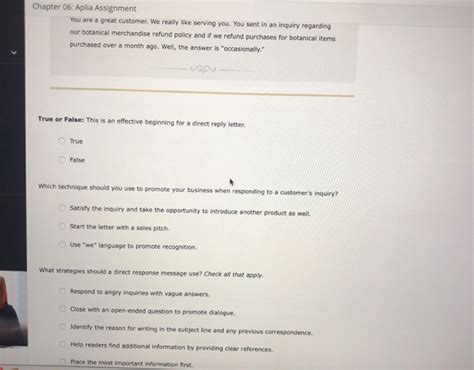 Chapter Aplia Assignment The Quality Of Chegg