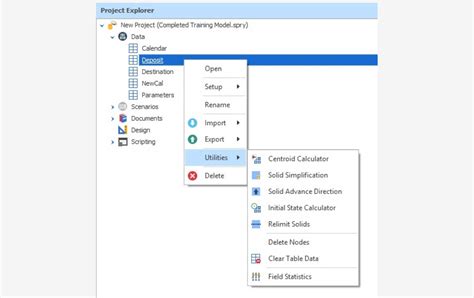 Solid Advance Direction Micromine Spry