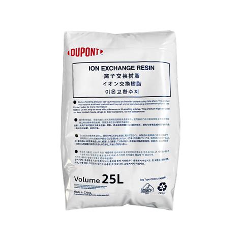Dupont Mb9l H Oh 혼합이온교환수지 25l 공업용 주 필터테크