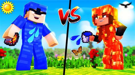 Minecraft Water Armor Vs Lava Armor Youtube