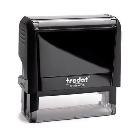Carimbo Automático Trodat Printy 4915 P4 Preto 70x25mm Carimbos BH