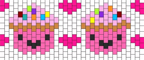 Kawaii Cupcake Love Kandi Pattern