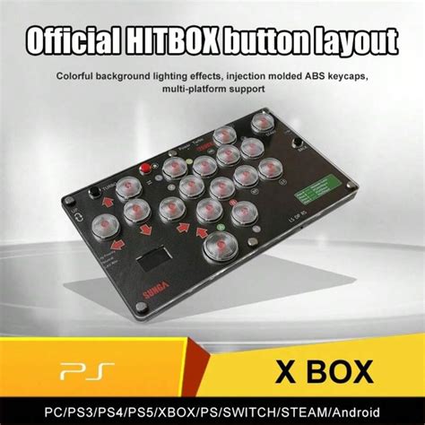 Hitbox Arcade 17Key 12key Fightstick Mini Hitbox Fighting Video Game Controller Sanwa Buttons