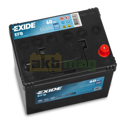 Аккумулятор Exide Start-Stop EFB EL604 60Ah купить | Низкая цена
