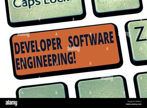 Handwriting Text Developer Software Engineering Concept Meaning