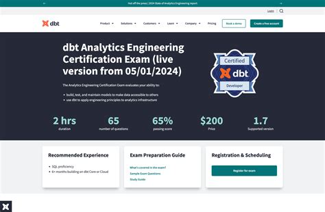 dbtの認定試験dbt Analytics Engineering Certification Examが5月から新しくなるようです