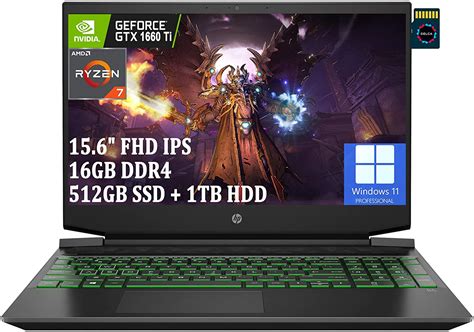 HP Pavilion Gaming 15 Ryzen 7 4800H GTX 1660 Ti Max Q 15 6 Full