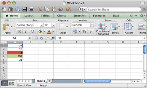 ms excel 2011 for mac automatically highlight highest and lowest