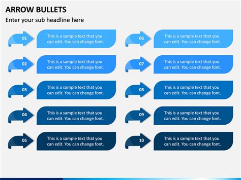 Arrow Bullets For PowerPoint And Google Slides PPT Slides