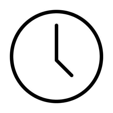Simple Clock Icon Time Symbol Timer Vector 27739214 Vector Art At