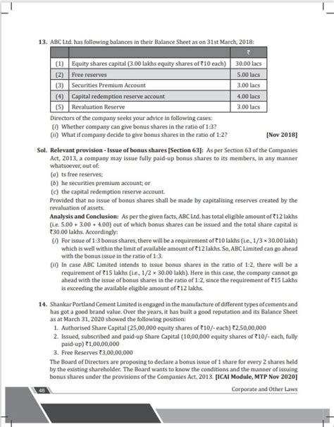 Ca Intermediate Group 1 Corporate And Other Laws New Syllabus May