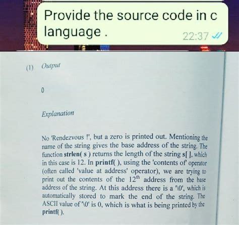Solved Provide The Source Code In C Language 2237 1