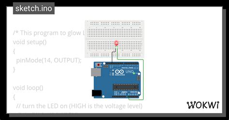 GLow LED With Analog Pin Wokwi ESP STM Arduino Simulator