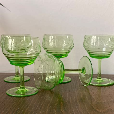 Art Deco Glasses Etsy
